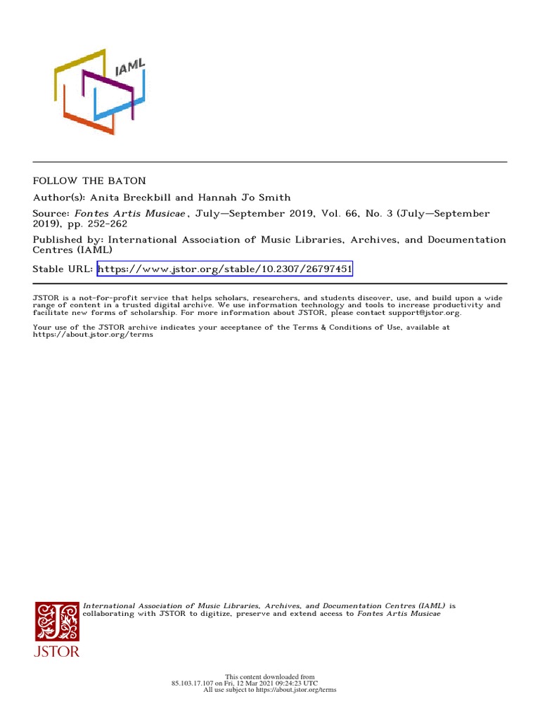 Follow The Baton | PDF | Richard Wagner | Classical Music