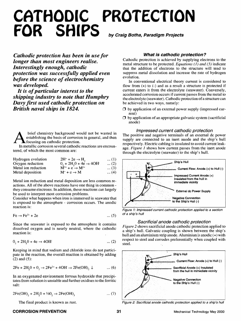 Protecting Ships from Corrosion: Cathodic Protection Methods for Vessel ...