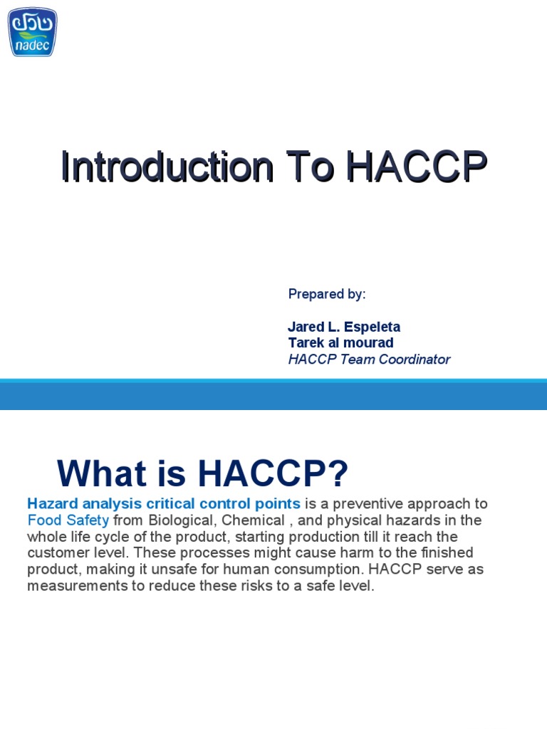 HACCP Training Course 1626110653 | PDF | Hygiene | Juice