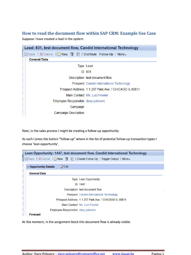 CRM Doc Flow Analysis | PDF