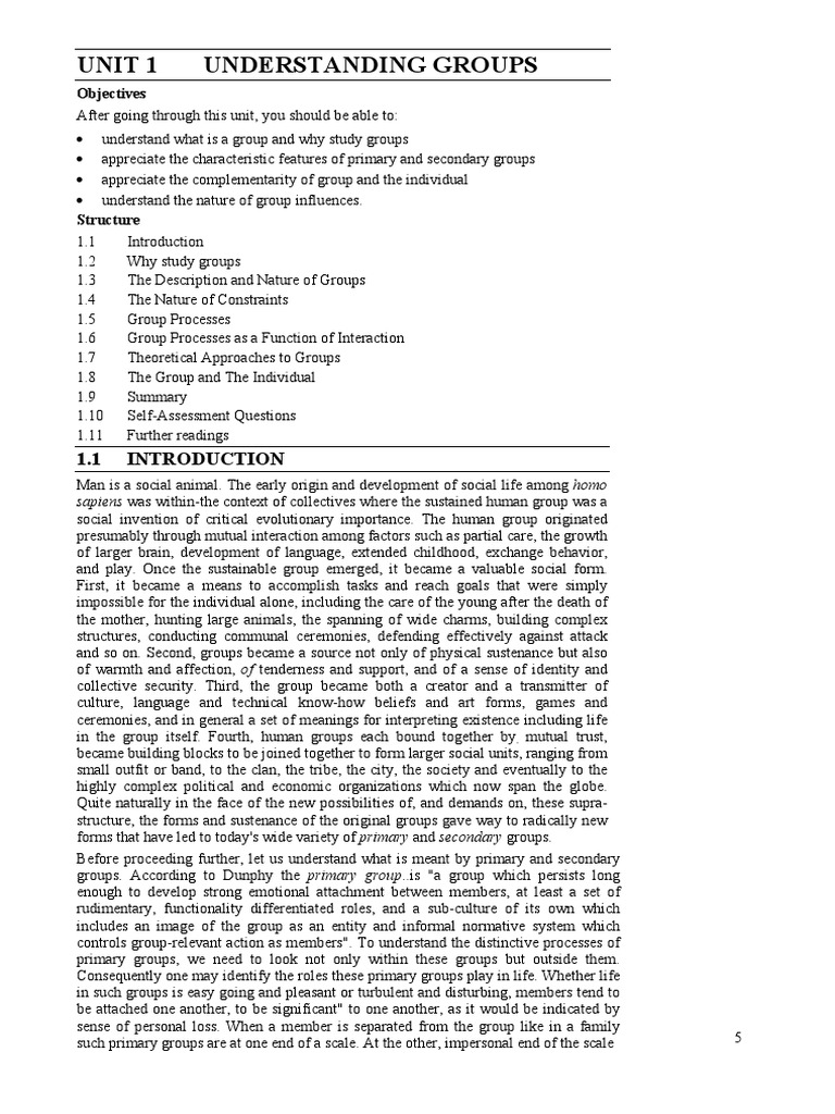 Block-1 MS-26 Unit-4 Intro Group | PDF | Perception | Consciousness