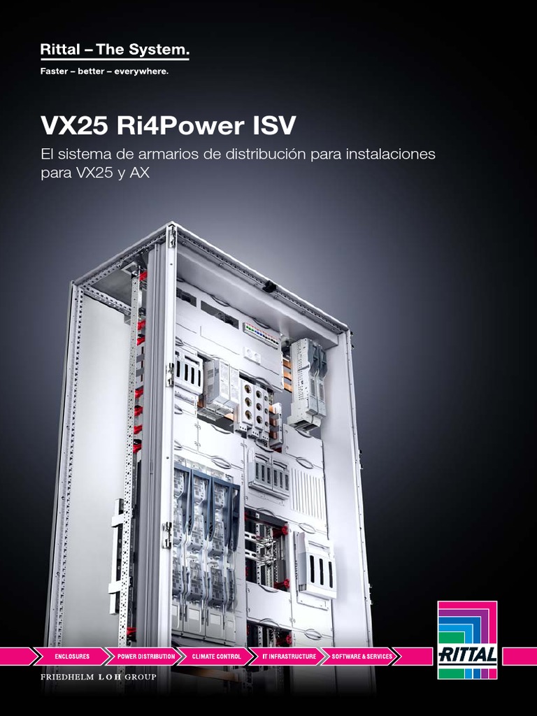 Rittal VX25 Ri4Power ISV - El Sistema de Armarios de Dist 5 4979 | PDF ...