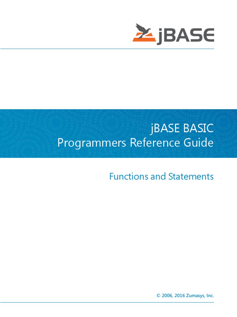 jBASE BASIC Programmers Reference Guide | PDF | Computer Programming | Computing