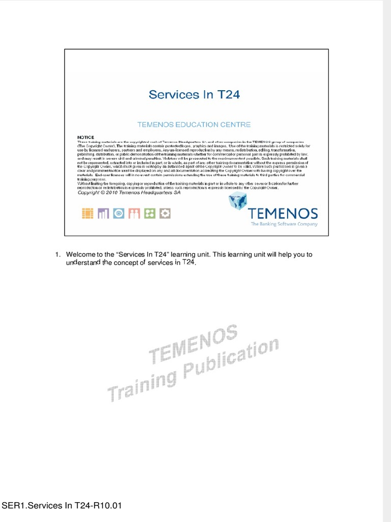 Services in T24 | PDF | Thread (Computing) | Application Software