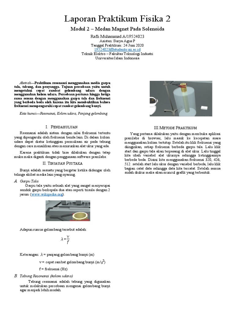 Resonansi | PDF | Metode & Bahan Ajar | Sains & Matematika