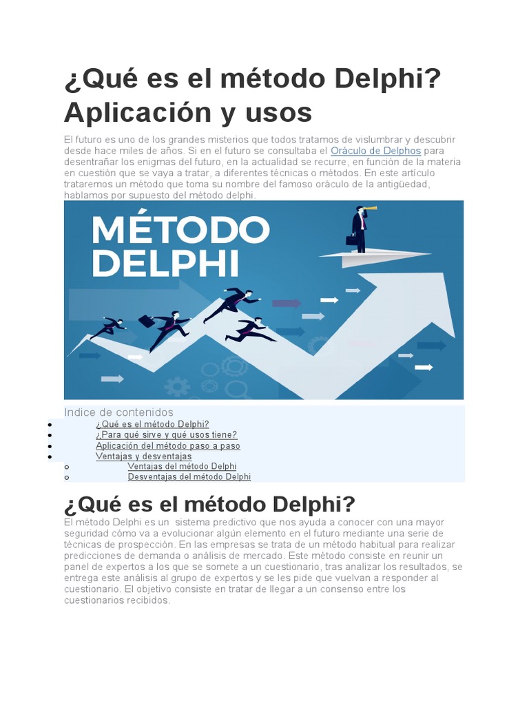 2021 Qué Es El Método Delphi | PDF | Cuestionario | Science