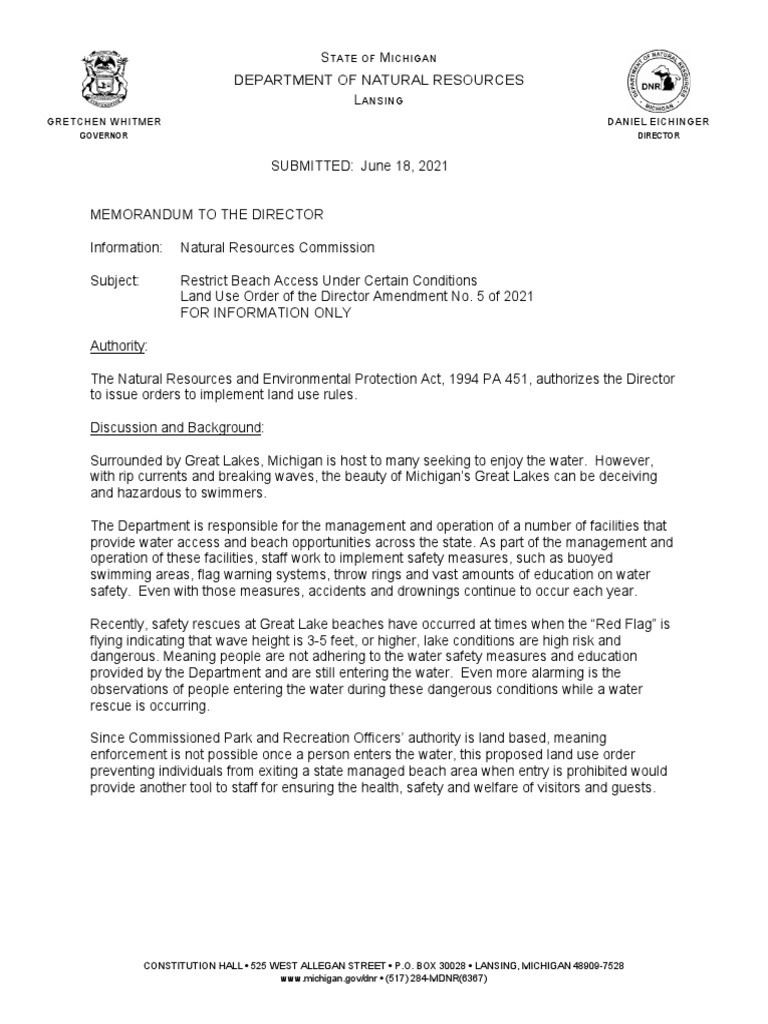 Land Use Order | PDF