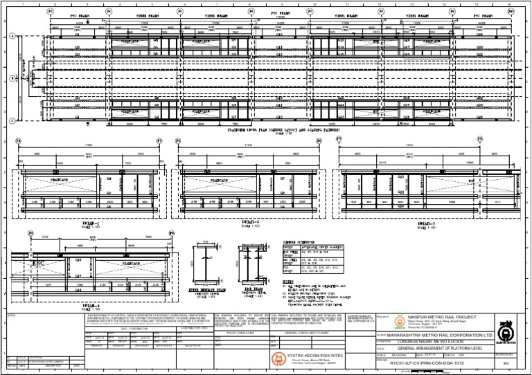 General Arrangement Drawing of Underground Station Layout and Design ...