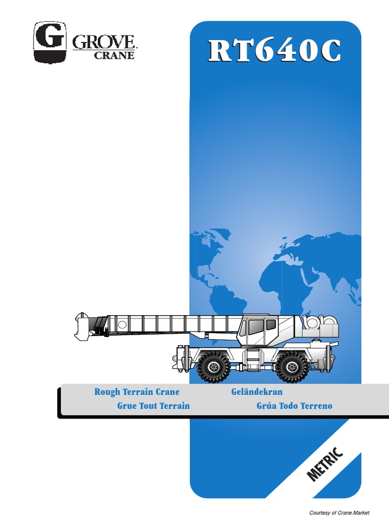 Ficha Tecnica Grove RT 640C - Tabla en Kilos | PDF | Steering | Axle