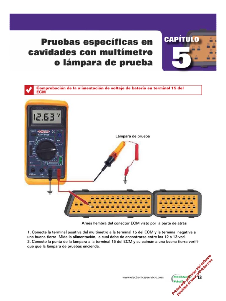 Pruebas Con El Multimetro | PDF