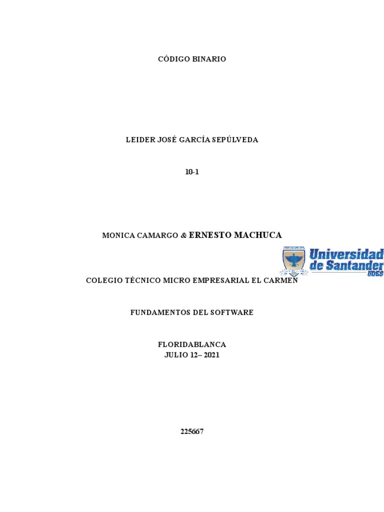 Código Binario | PDF | Poco | Byte