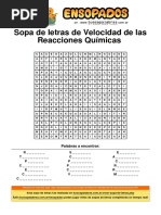Sopa de Letras de Química | PDF