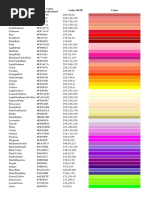 DMC Floss To RGB Values Conversion Chart | PDF | Blue | Rgb Color Model