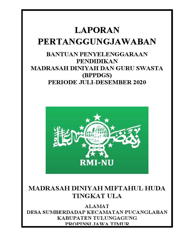 Contoh LPJ Kegiatan Haflah Akhirussanah | PDF