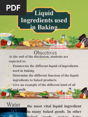 Baking Ingredients And Their Uses