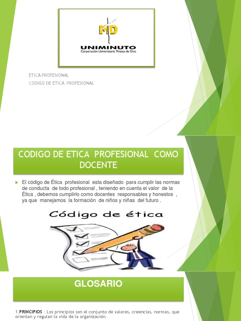 Codigo Etica Personal | PDF | Maestros | Comportamiento