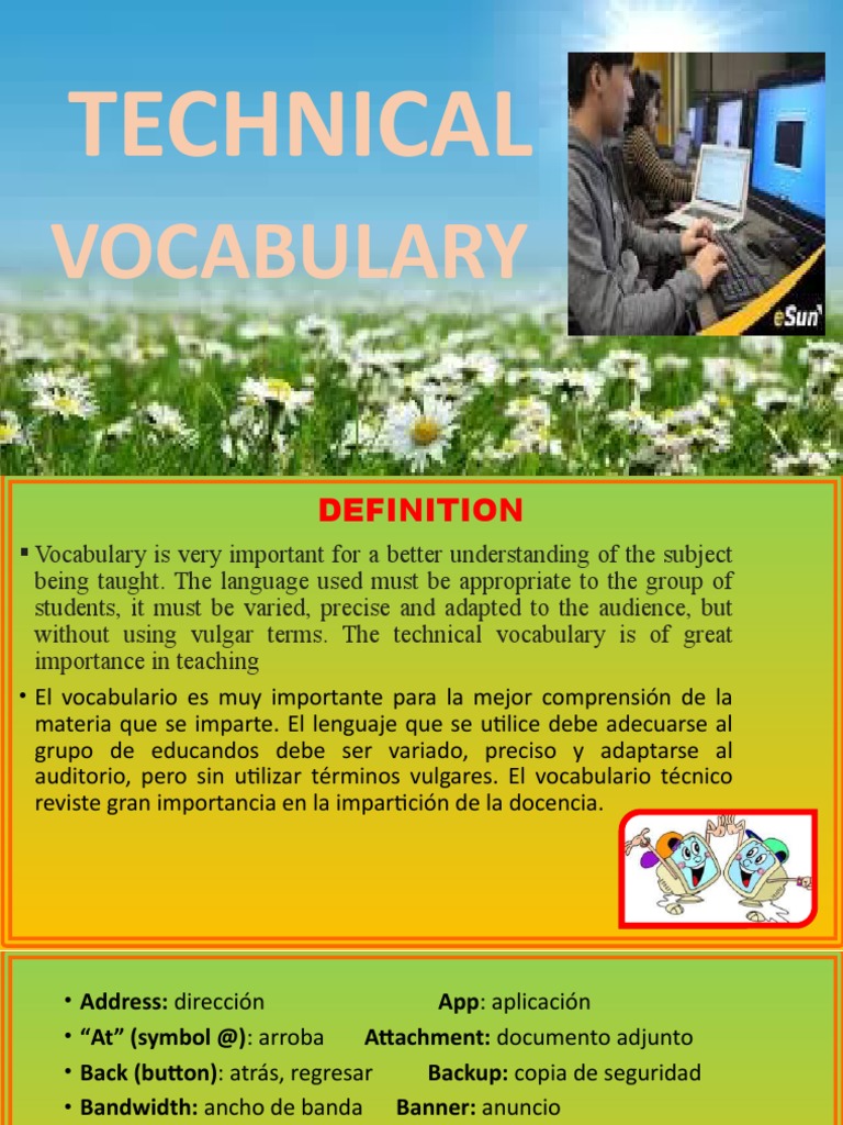 Semana 6 Technical Vocabulary Computacion | PDF | Ingeniería ...