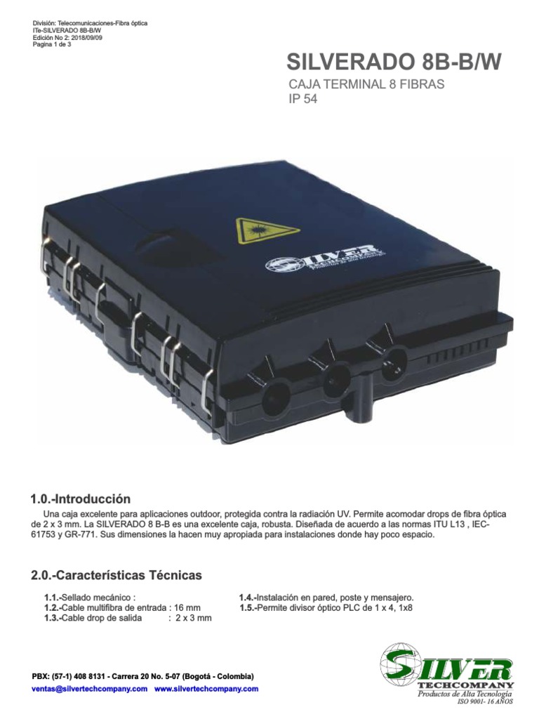 FT Silverado 8BB | PDF | Bienes manufacturados | Telecomunicaciones