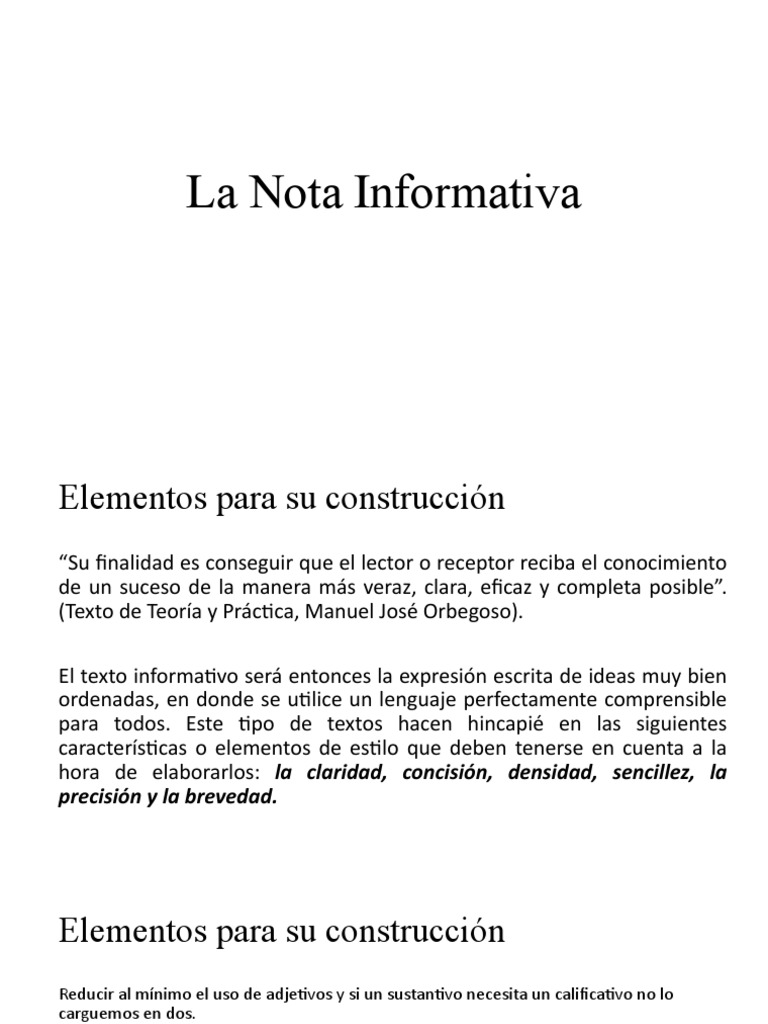 Nota Informativa | PDF | Science | Ciencia (general)
