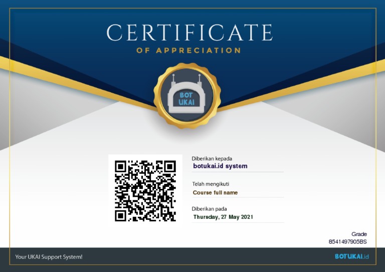 Certificate Demo Template | PDF