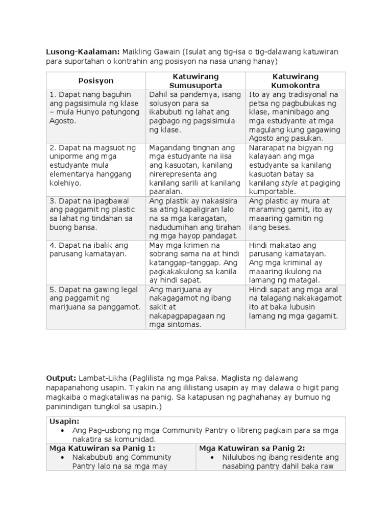 Filipino Module 3 | PDF