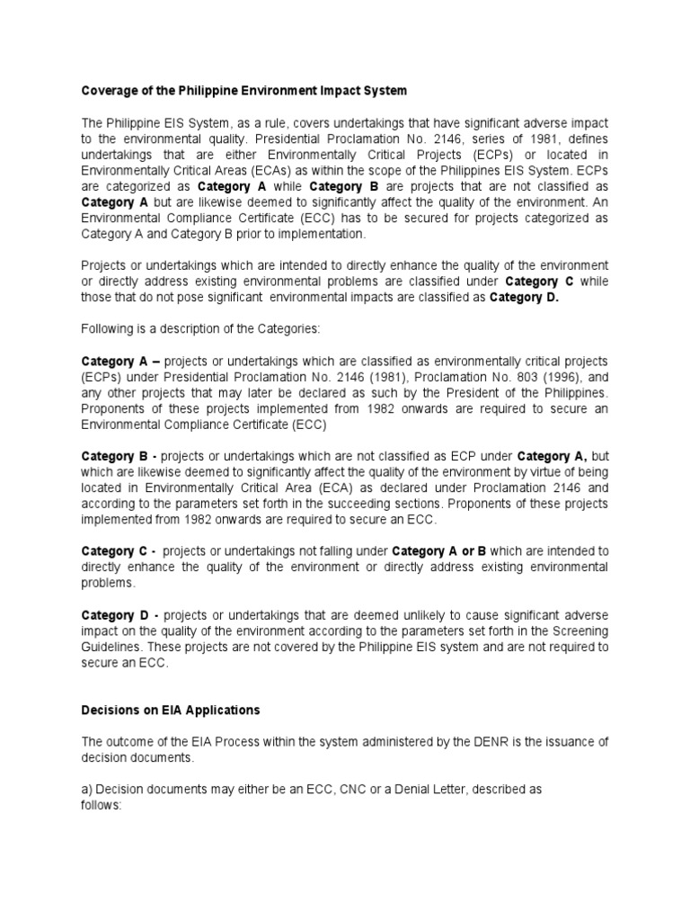 Research About CNC and ECC | PDF | Environmental Impact Assessment | Justice