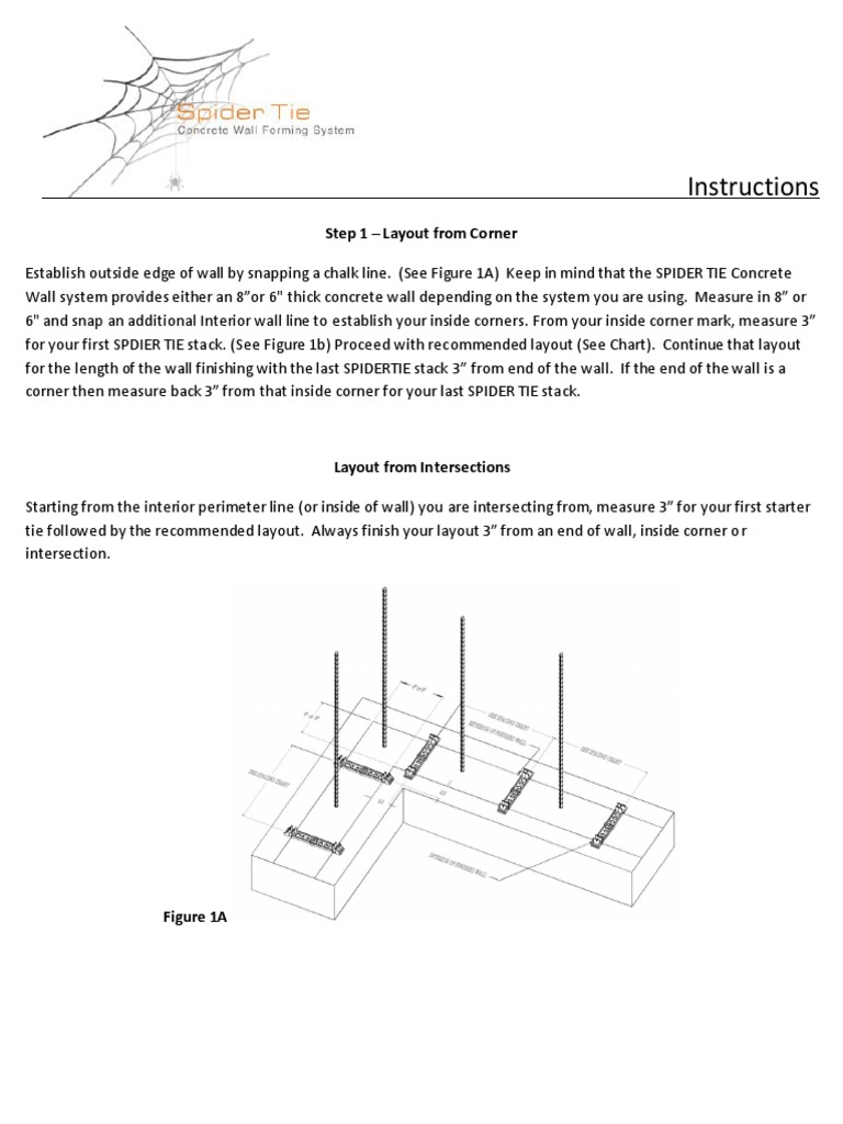 Spider Tie Wall | PDF | Concrete | Screw