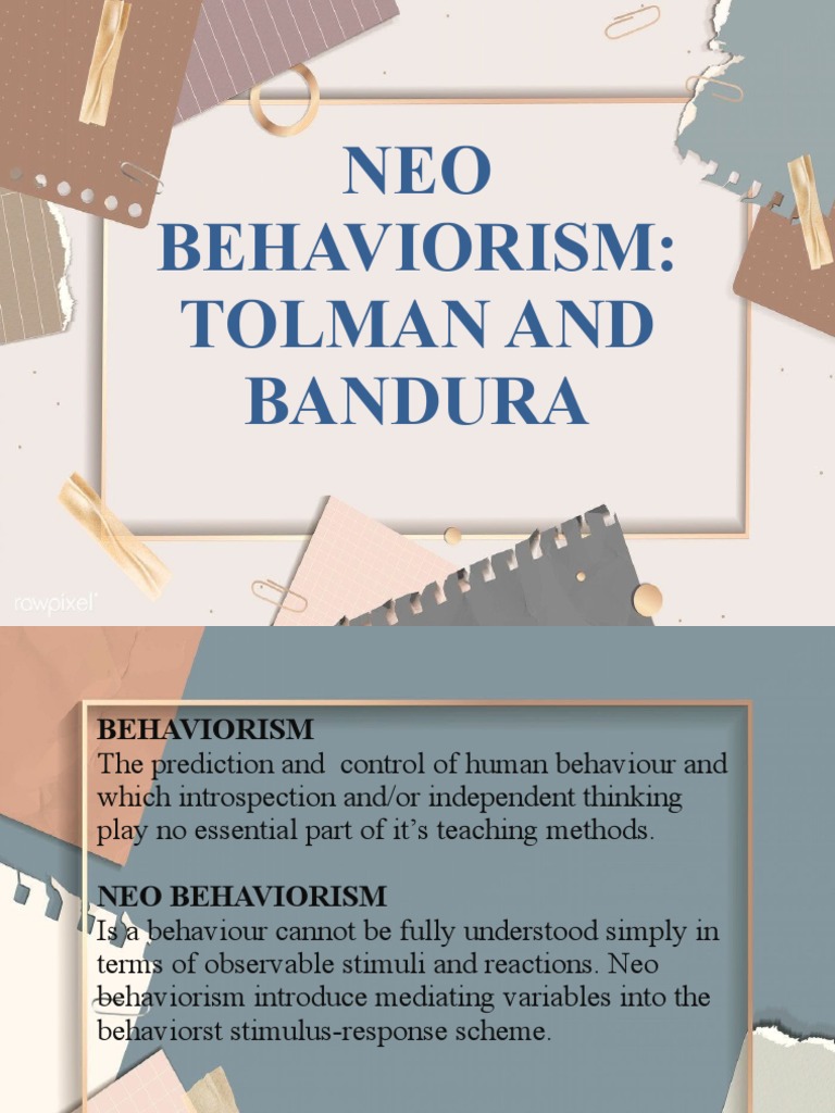 Neo Behaviorism Prof Ed 103 Report | PDF | Behaviorism | Reinforcement