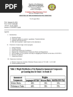 Accomplishment Report of The Homeroom Pta | PDF | Behavior Modification ...