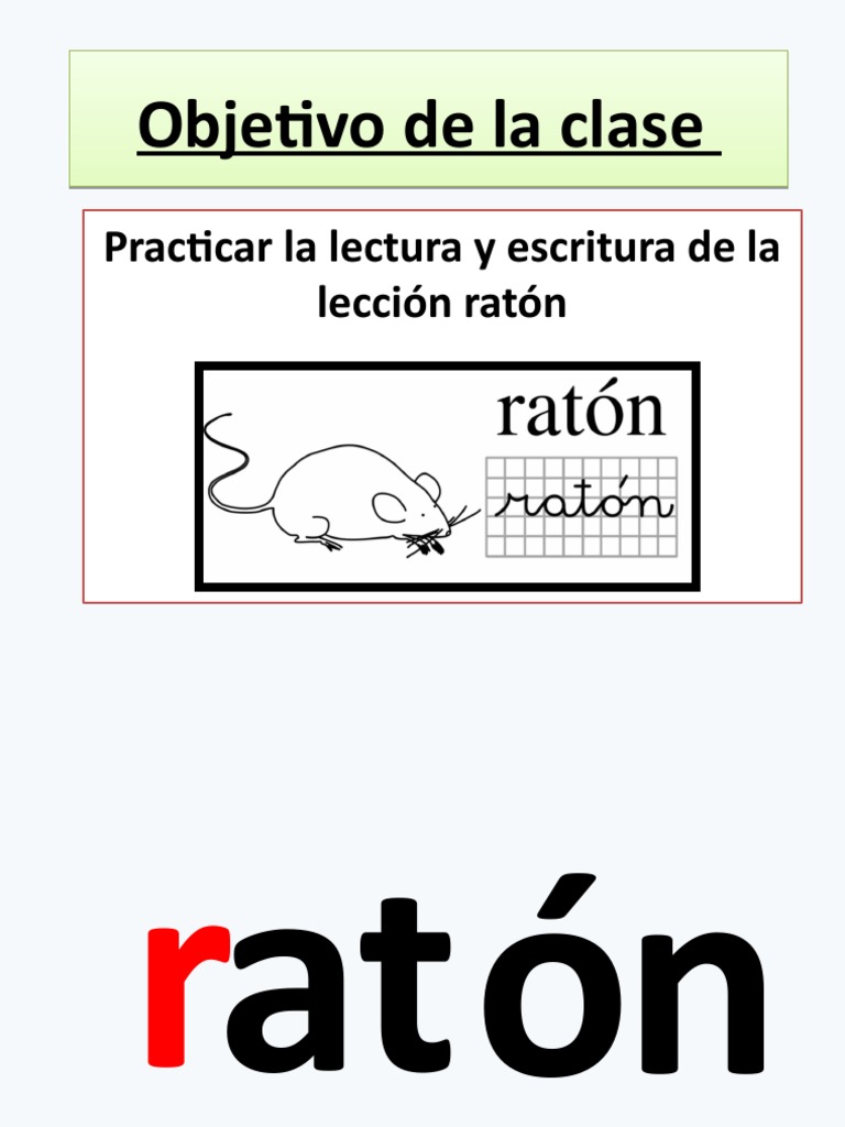 Lección Ratón | PDF