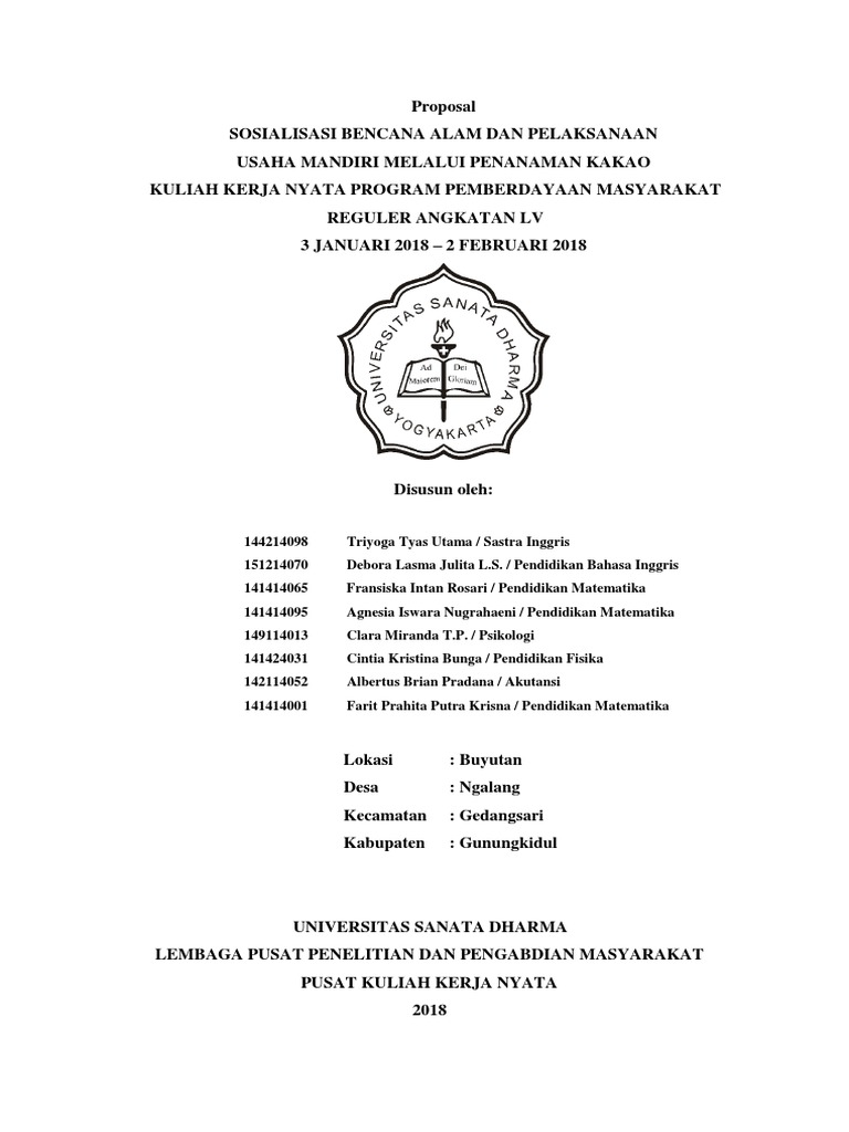 Proposal Program Unggulan | PDF