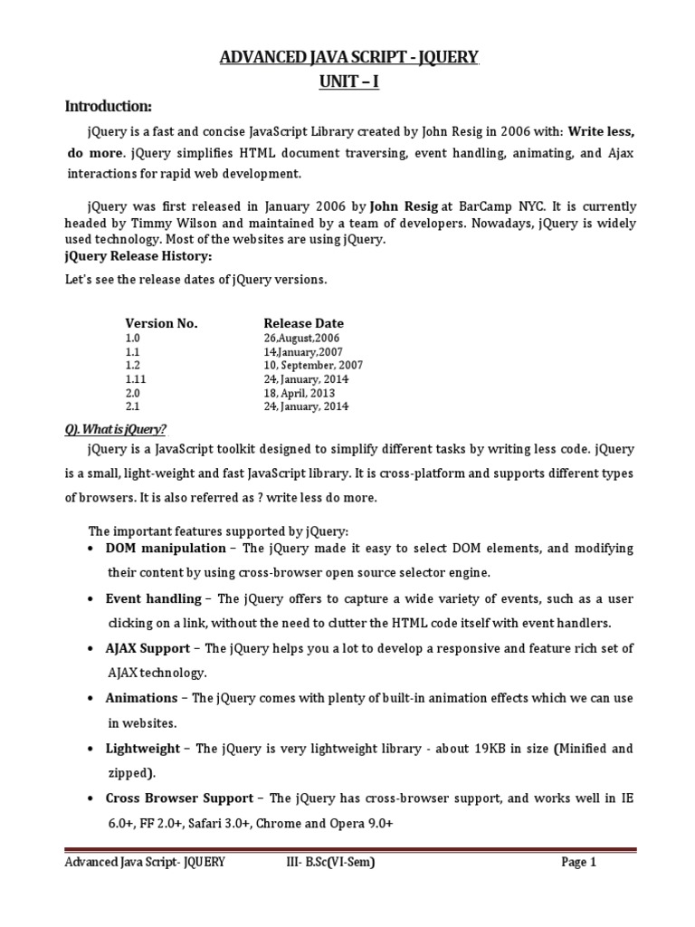 Jquery Print | PDF | J Query | Html Element Jquery Print | PDF | J Query | Html Element