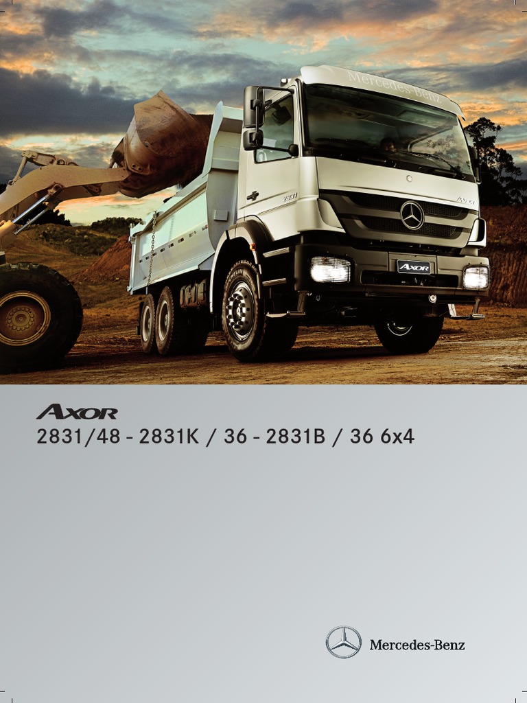 Axor 2831 | PDF | Eje | Transmisión (Mecánica)