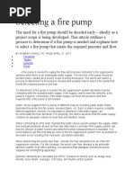 Pressure Sensing Line - NFPA 20 | PDF | Pump | Valve