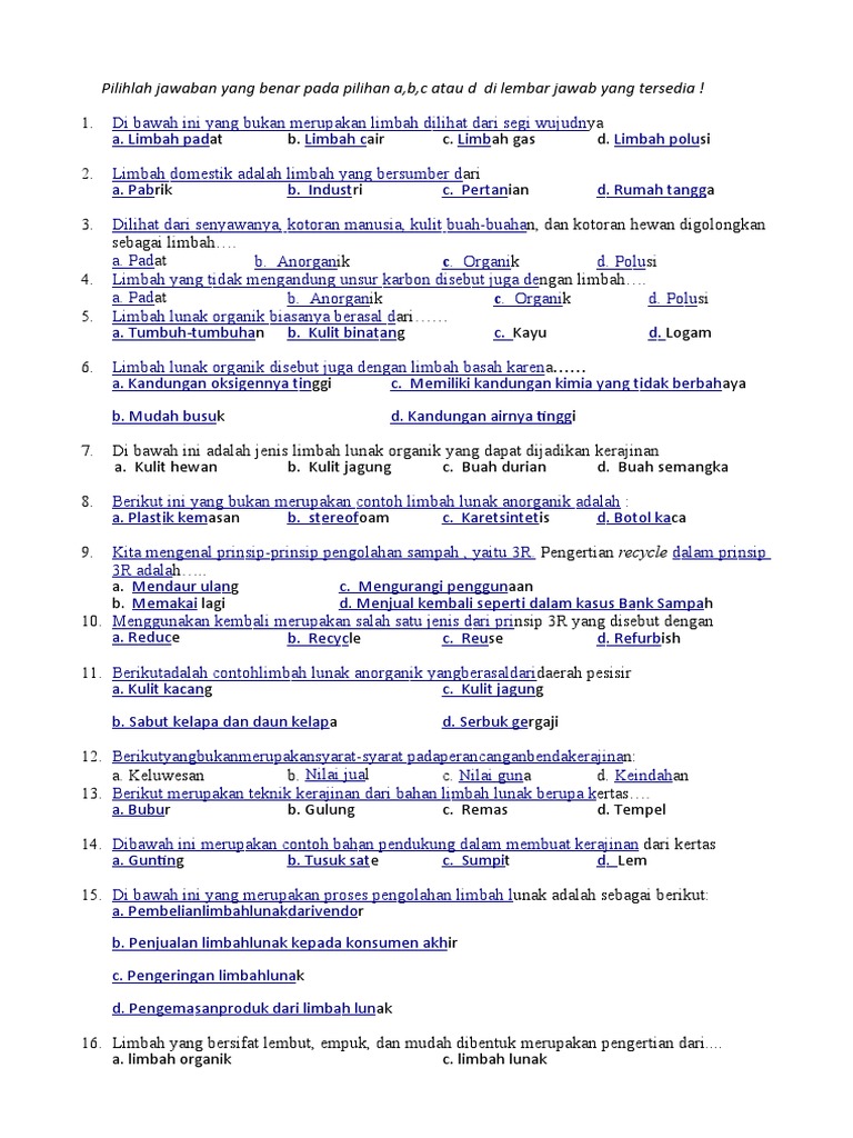 Prakarya Genap Kelas 7 | PDF