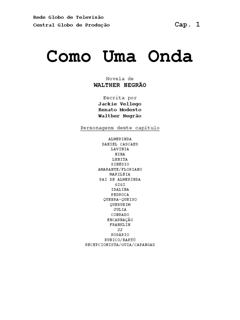 Como Uma Onda - Capítulo 1 | PDF | Natureza