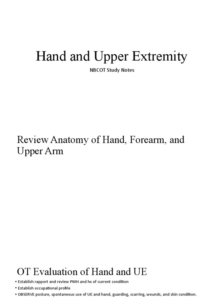 Angela Hand and Upper Extremity | PDF | Elbow | Carpal Tunnel Syndrome