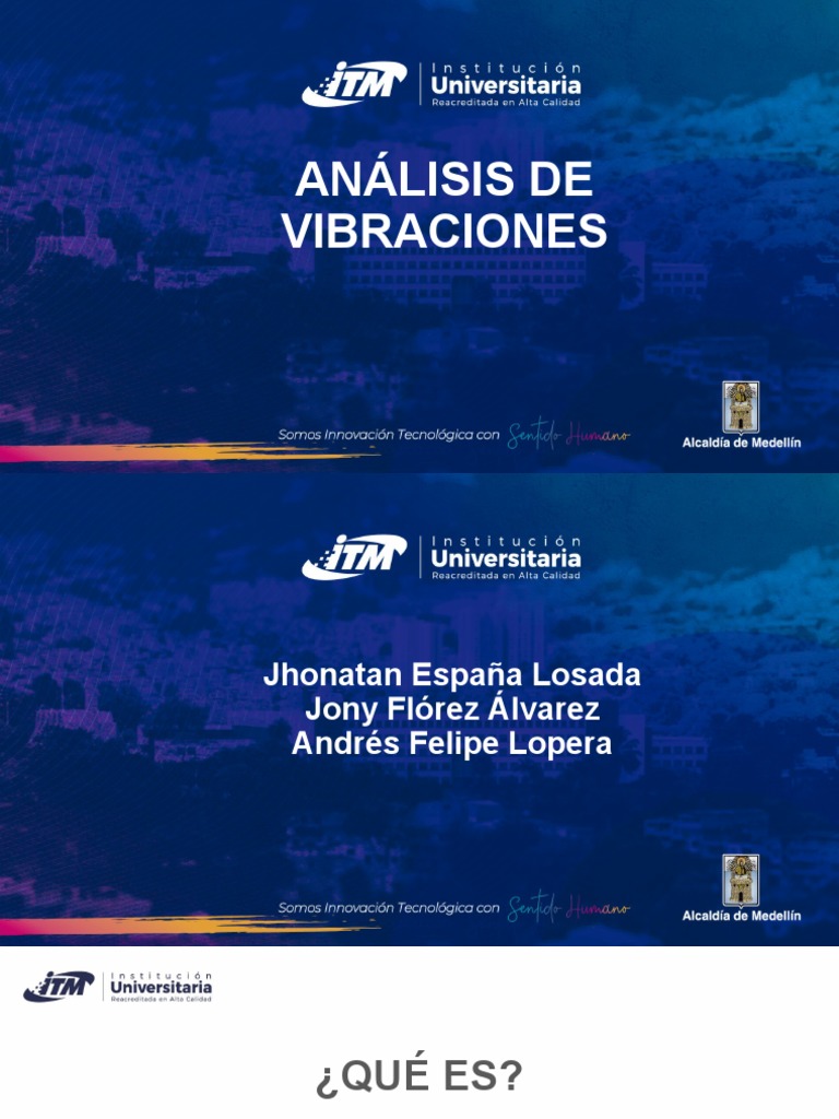 Plantilla ITM para Presentacion PPTX 2020-2 | PDF | Acelerómetro | Frecuencia