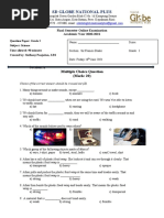 Science P1 Mid Test 1 & 2 | PDF | Senses | Taste