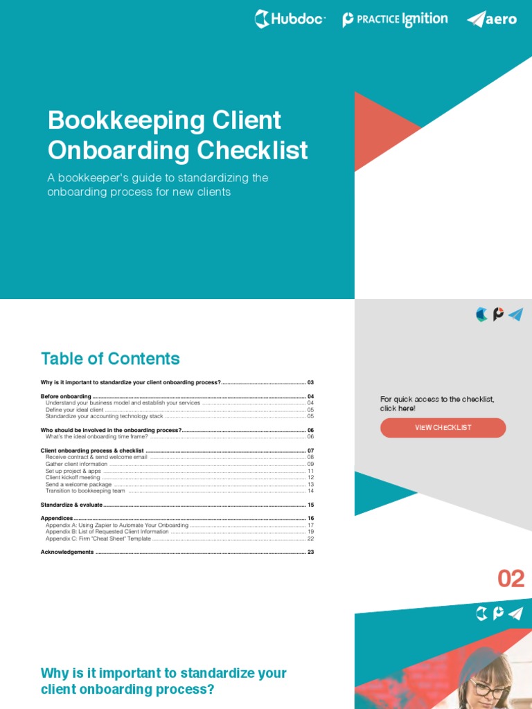 Client Onboarding Checklist | Download Free PDF | Bookkeeping | Pricing