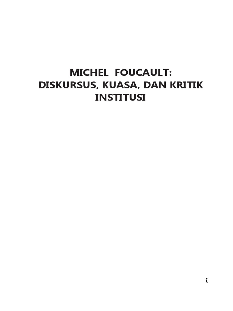 Buku MC Diskursus Kuasa & Kritik | PDF