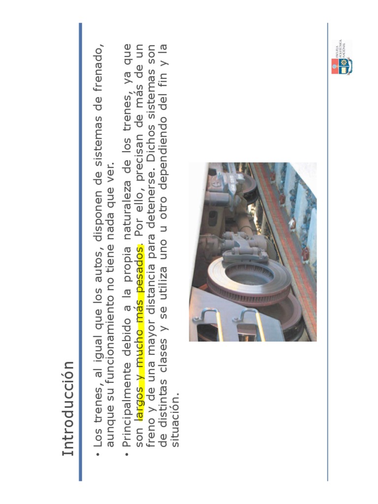 Sistemas De Frenado Pdf Tren Freno