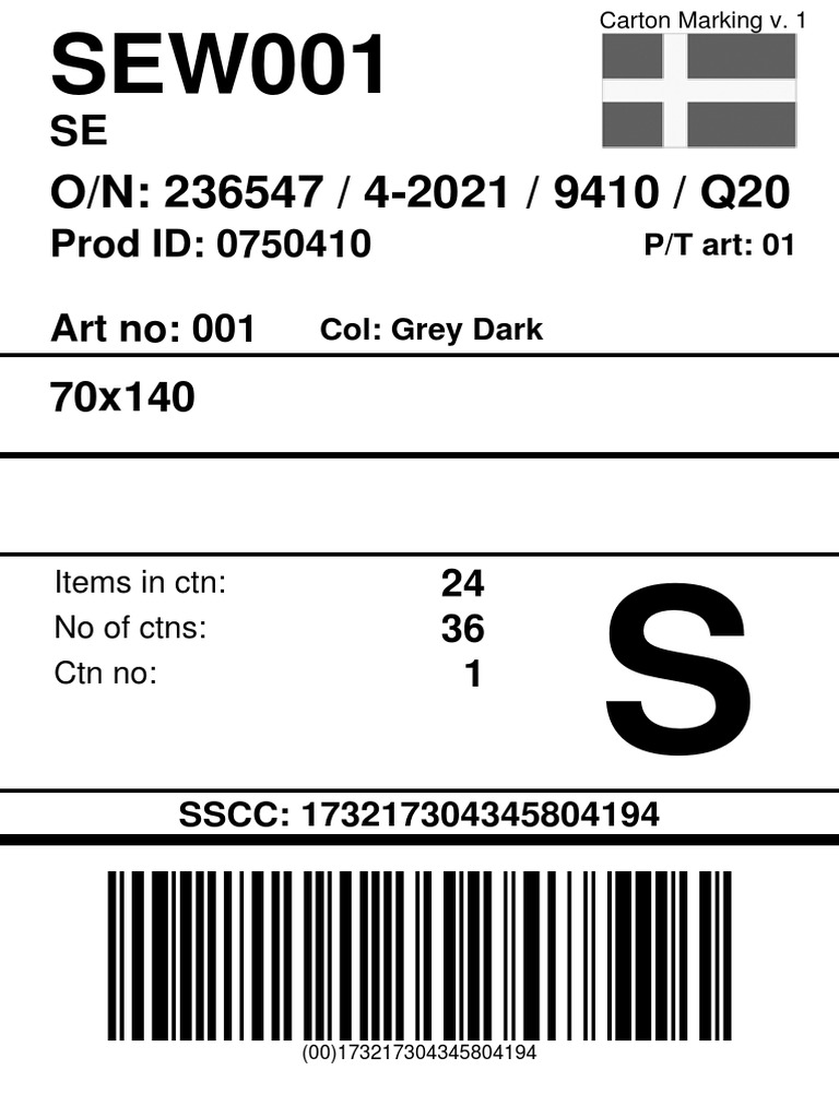 Packing List Label Export PDF | PDF | Media Formats | Broadcasting