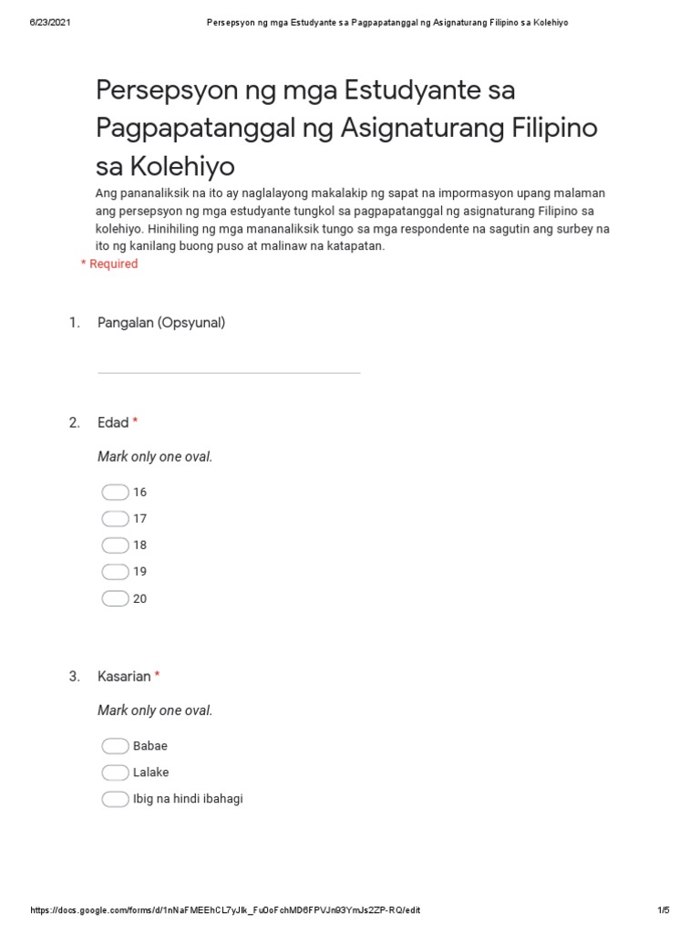 SARBEY - Google Forms | PDF