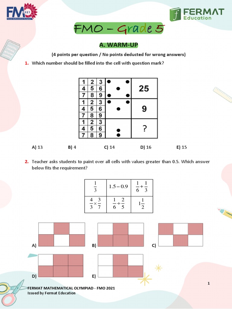 Fmo. Grade 5 | PDF | Teaching Mathematics
