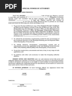 SPA - Building Permit | PDF | Power Of Attorney | Public Law