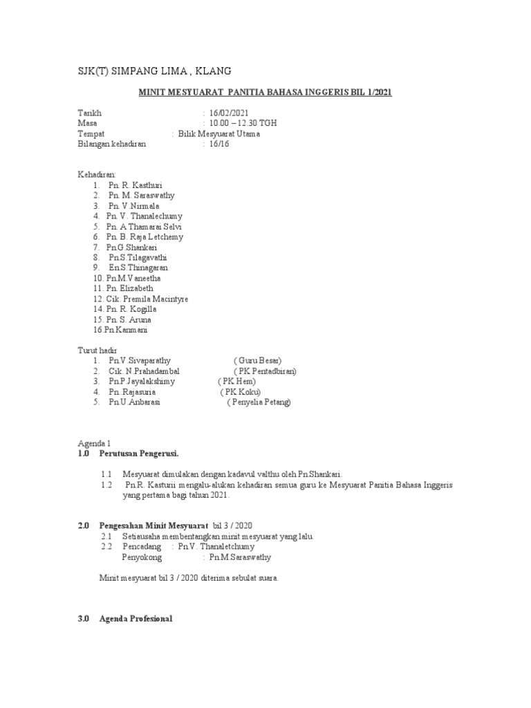 Minit Mesy BI Kali Pertama 2021 | PDF