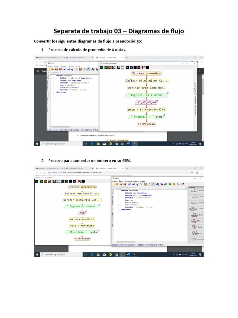 Separata de Trabajo 03 - TAREA | PDF