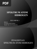 Spektrum Atom Hidrogen Dan Model Atom Bohr | PDF | Sains & Matematika