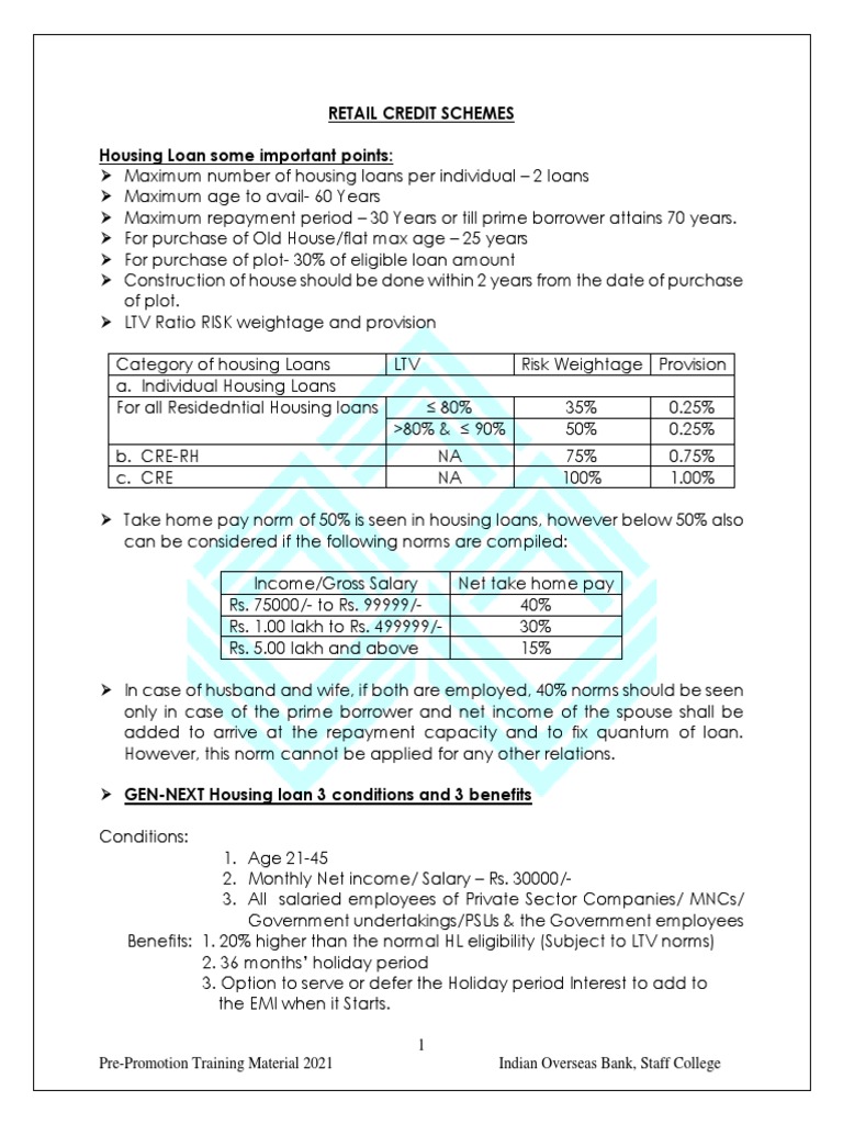 Retail Credit Schemes Pdf Loans Credit